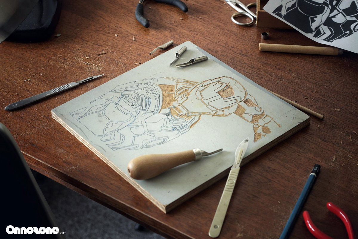 Woodcut and relief printing - Onnozone