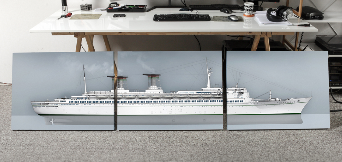 Triptych SS Raffaello 1965 - Onnozone